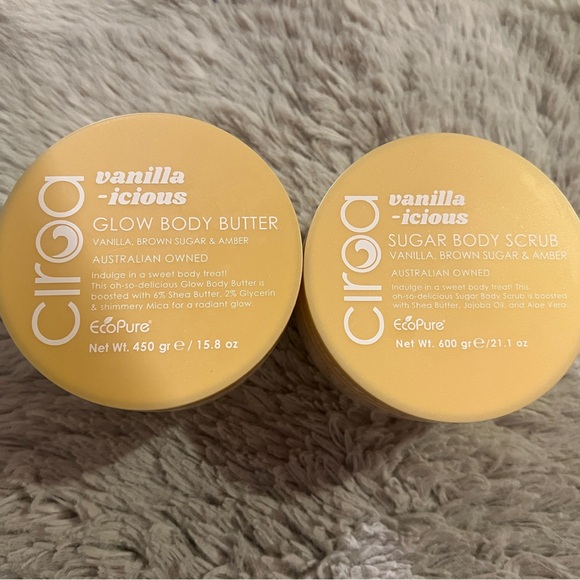 Ciroa | Bath & Body | Ciroa Vanillaicious Glow Body Butter Body Scrub ...